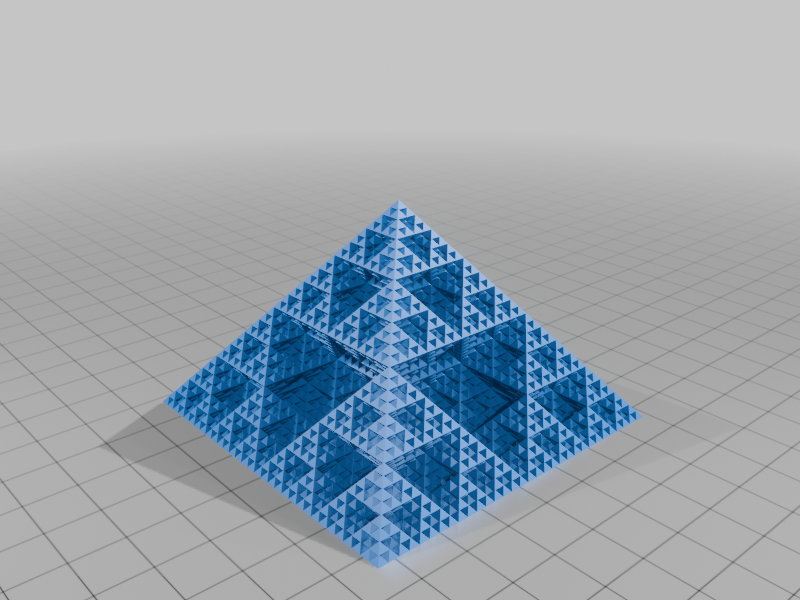📐 Sierpiński 2^5 Pyramid with Consensus Angle 51.843°, Base 72.0225 mm ...