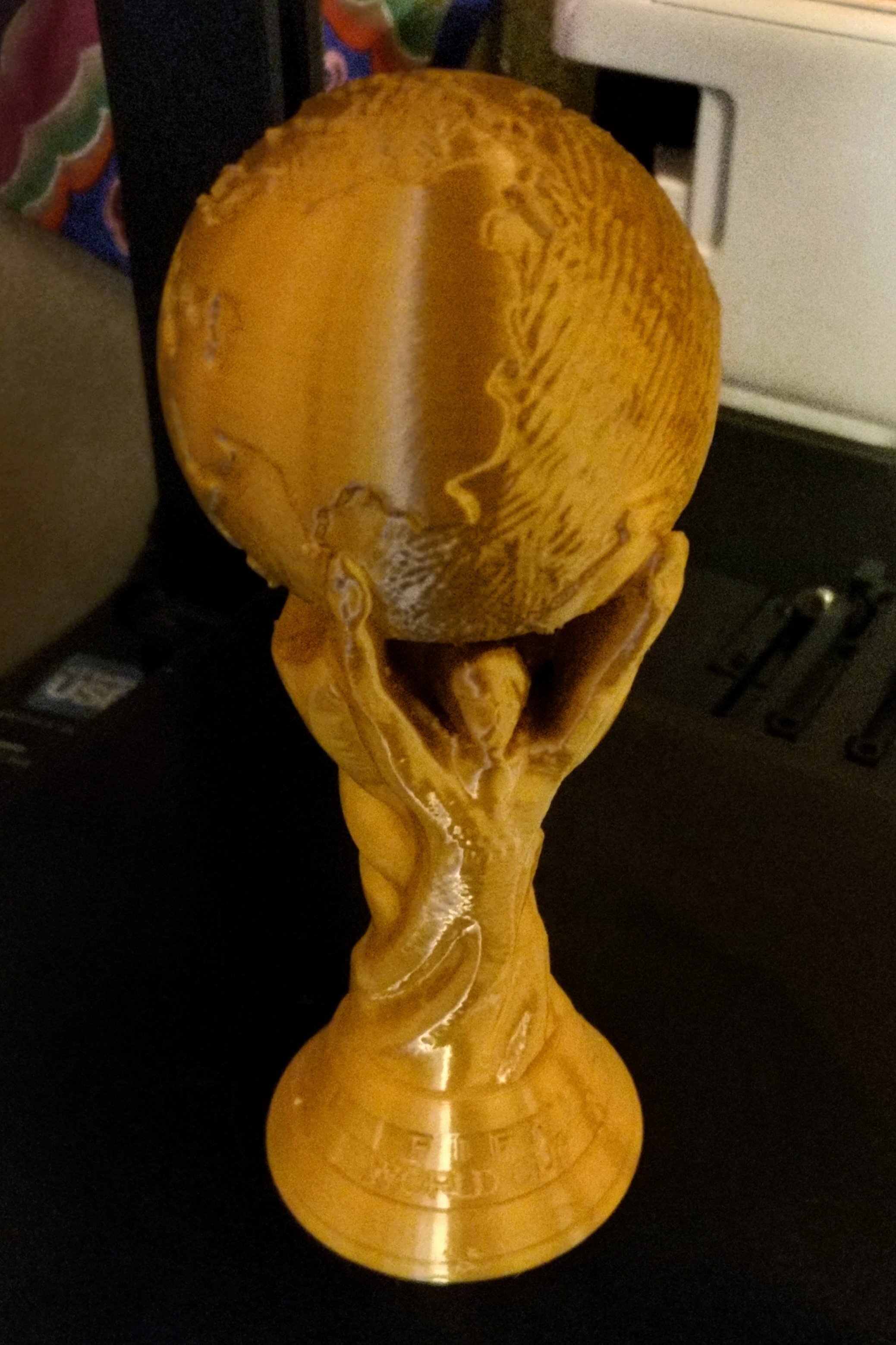 3D printable World Cup Trophy (Solid Verison) Link in the Description ...