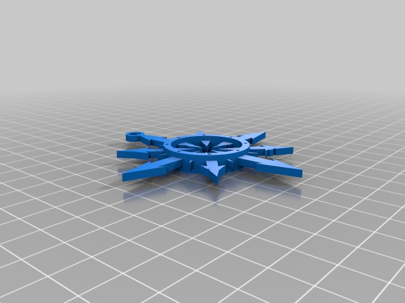 ⚔ Warhammer 40K Chaos Key chain・Free 3D File for ・Cults