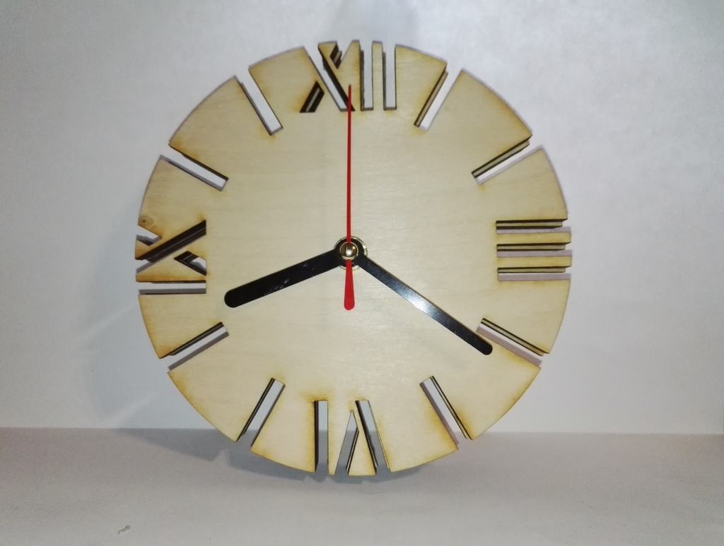 Free 3D file Wooden clock - lasercut 🪵 ・Object to download and to 3D ...