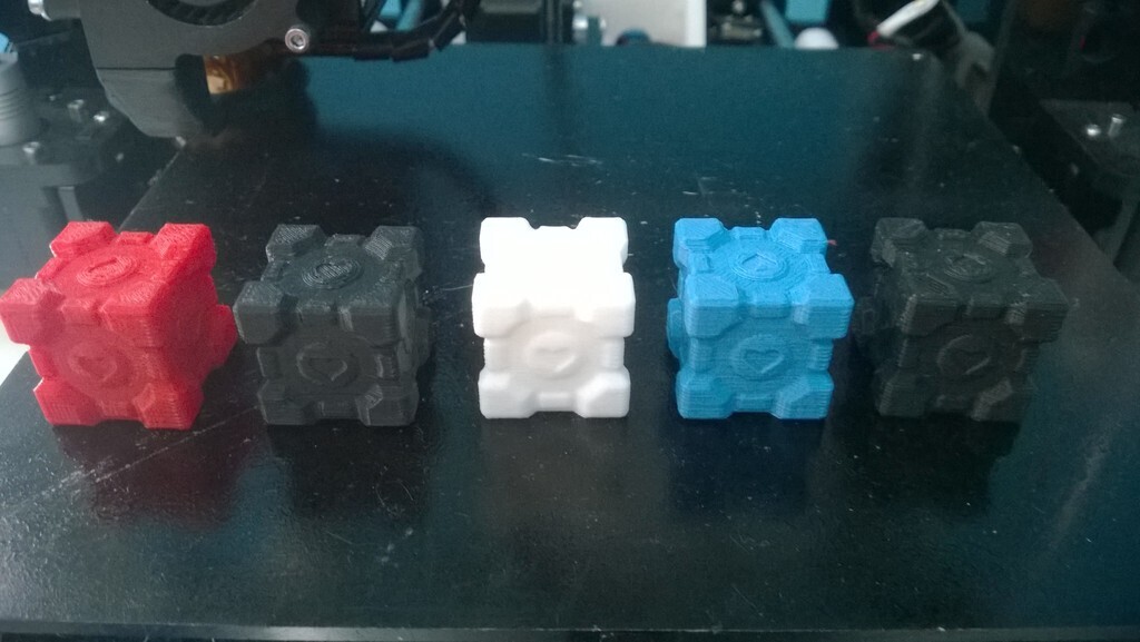 3D printable Companion Cube Upgrade・Cults