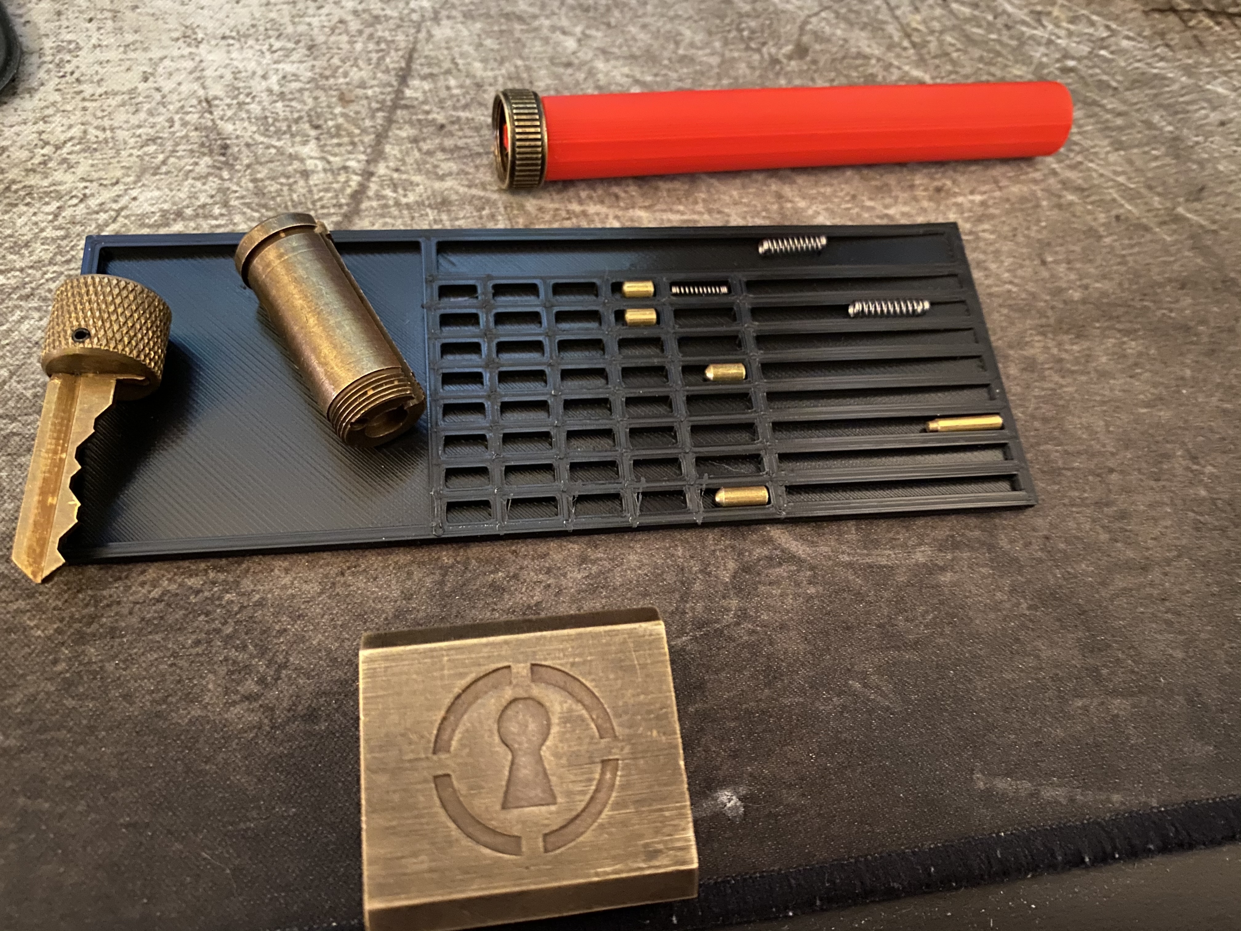 3D printable Lock picking pinning matt・Cults