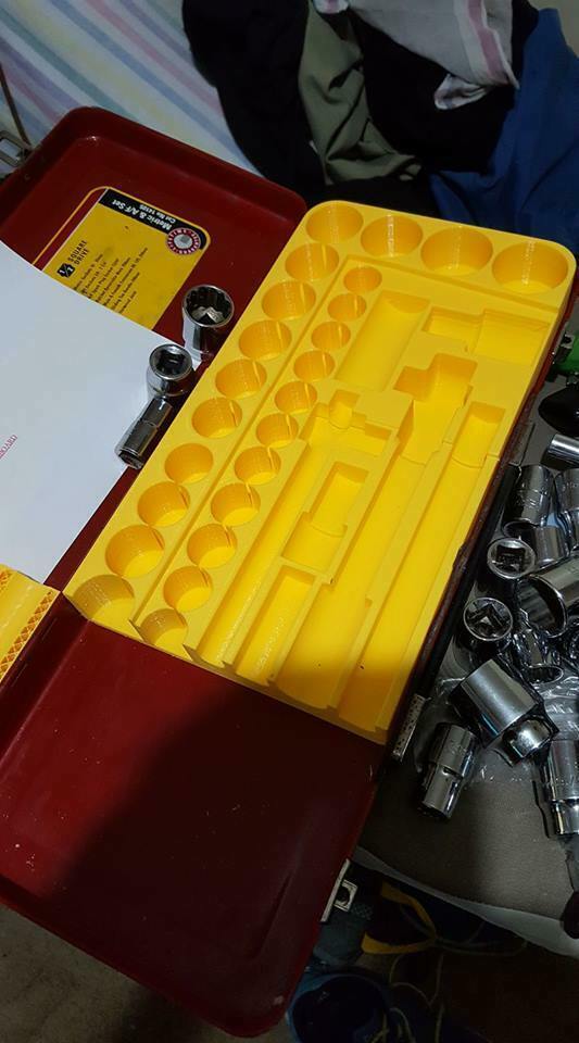 Free 3D file Sidcrhome 40 piece socket set insert 🔧 ・Template to ...