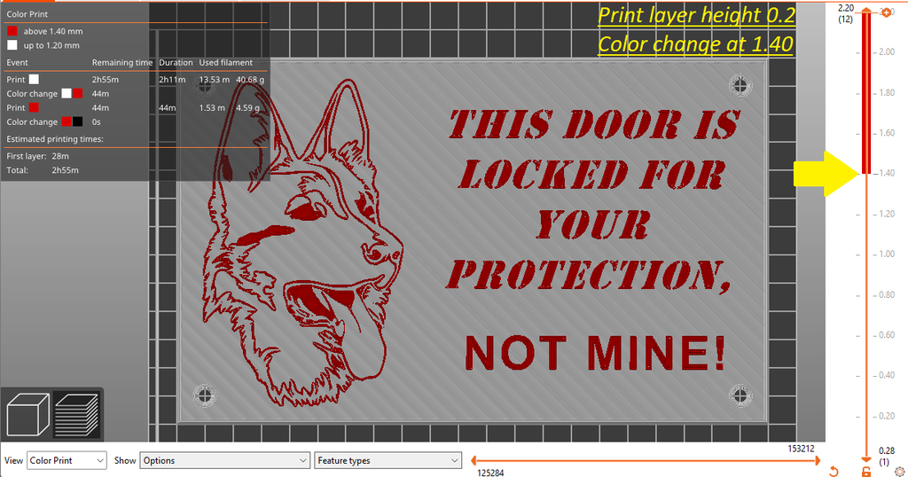 Free 3D file Dog (German Shepherd) Entry Warning Sign 🐕・Design to ...