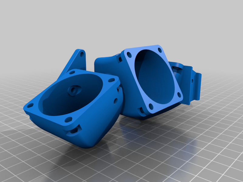 Fichier 3D gratuit CR-10 / Ender 3 Dual 40mm Part Cooling Fan Ductinator + Bltouch 🧞‍♂️・Plan ...