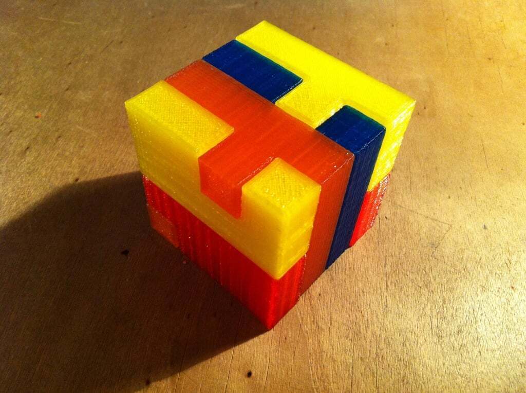 3d Printed Printable Interlocking Puzzle 3 Level 4 By Bram Cohen・cults