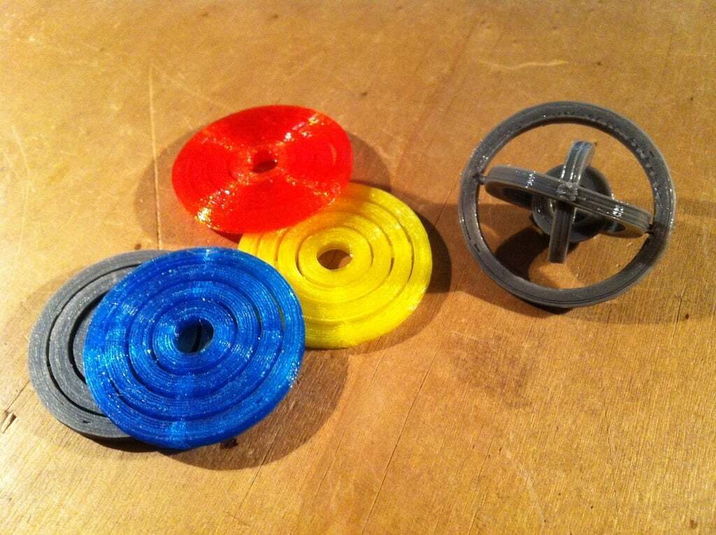3D print Concentric spinny fidget thing・Cults