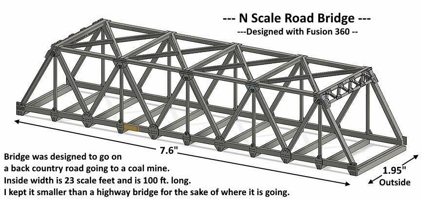 Free 3D file N Scale 100 Ft. Warren Truss Roadway Bridge.... 💯 ・Model ...