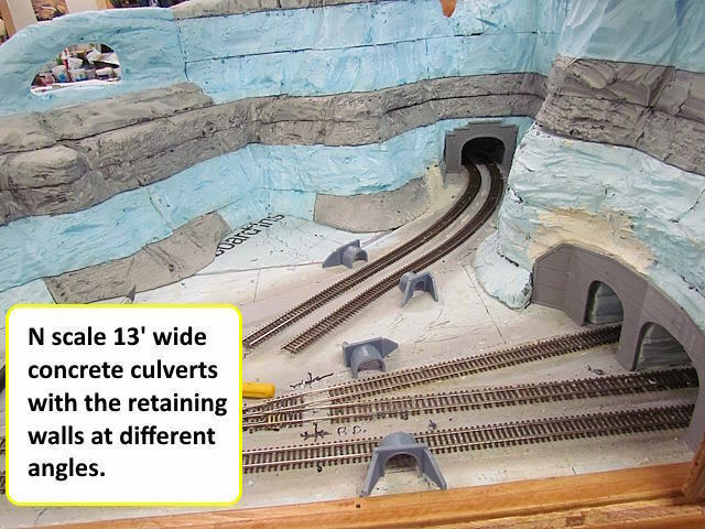 🦶 N Scale 10 Foot Concrete Culverts.....・Free 3D File for ・Cults