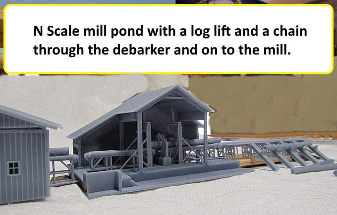 Free 3D file N Scale Sawmill Mill Pond Lift & Debarker Building.... 🏗️ ...