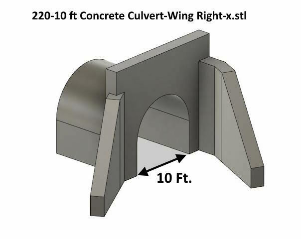 🦶 N Scale 10 Foot Concrete Culverts.....・Free 3D File for ・Cults