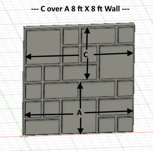 Free 3D file N Scale - 8 foot high stone walls in three different ...