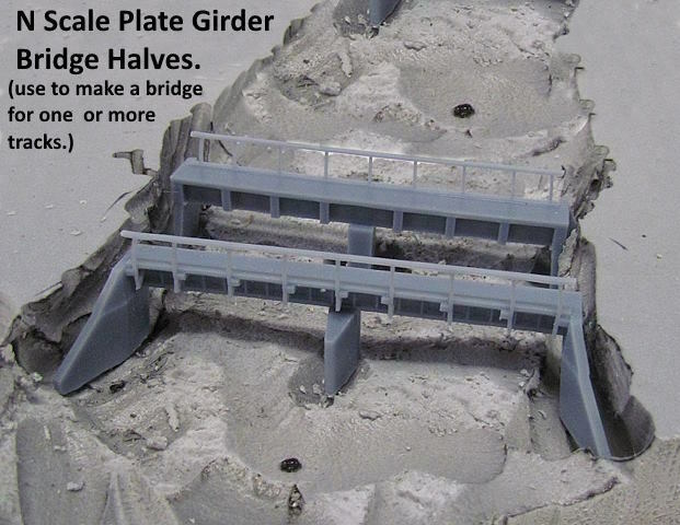 🌉 N Scale Plate Girder Bridge...・Free 3D File for ・Cults