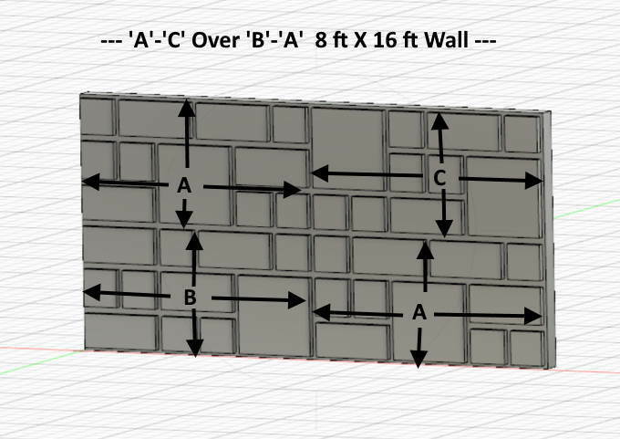 🦶 N Scale - 8 foot high stone walls in three different lengths.・Free 3D ...