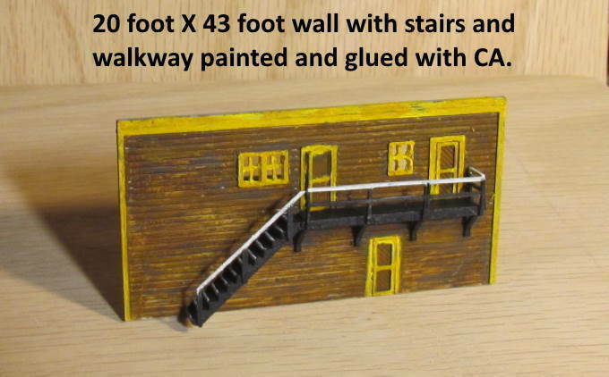 Free 3D file N Scale - Stairs, walkway, railings, braces and a building ...