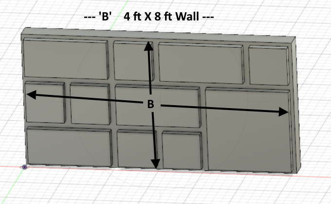 🎨 N Scale - Basic 4' X 8' Stone wall sections to be used in larger ...