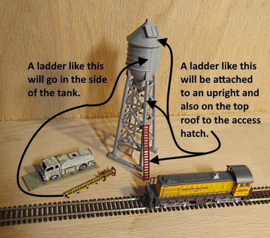 🚰 N Scale - Water tank on a tower・Free 3D File for ・Cults