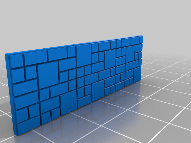 🦶 N Scale - 8 foot high stone walls in three different lengths.・Free 3D ...