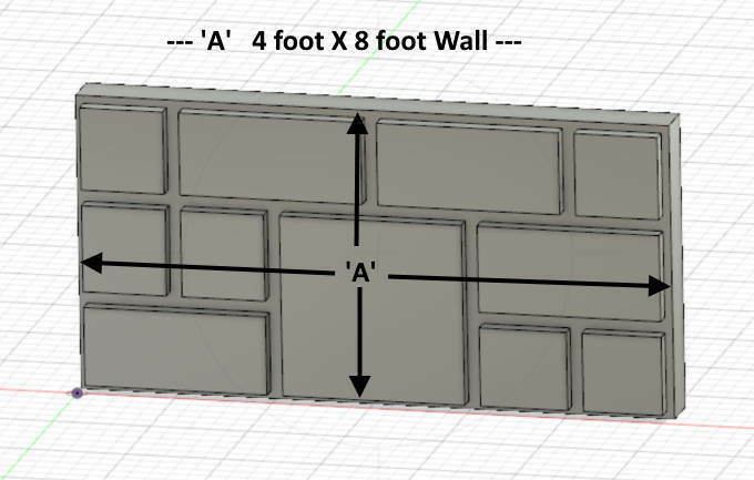 🎨 N Scale - Basic 4' X 8' Stone wall sections to be used in larger ...