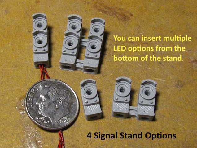 👽 N Scale Railroad Dwarf Signals.....・Free 3D File for ・Cults