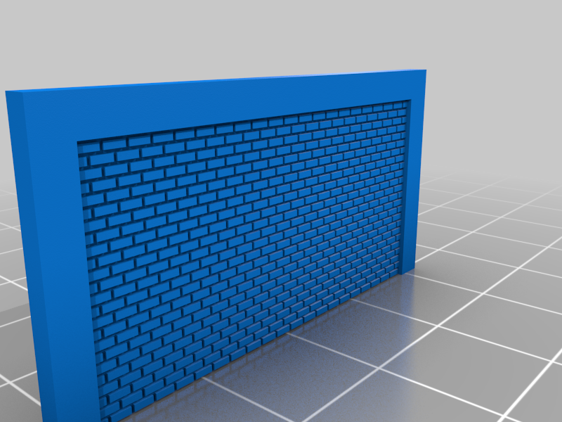🧱 N Scale Brick Walls.....・Free 3D File for ・Cults