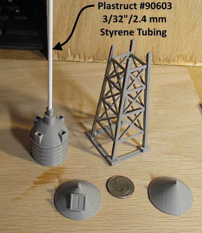 🏠 N Scale - Pump house or under water tower or small standalone ...