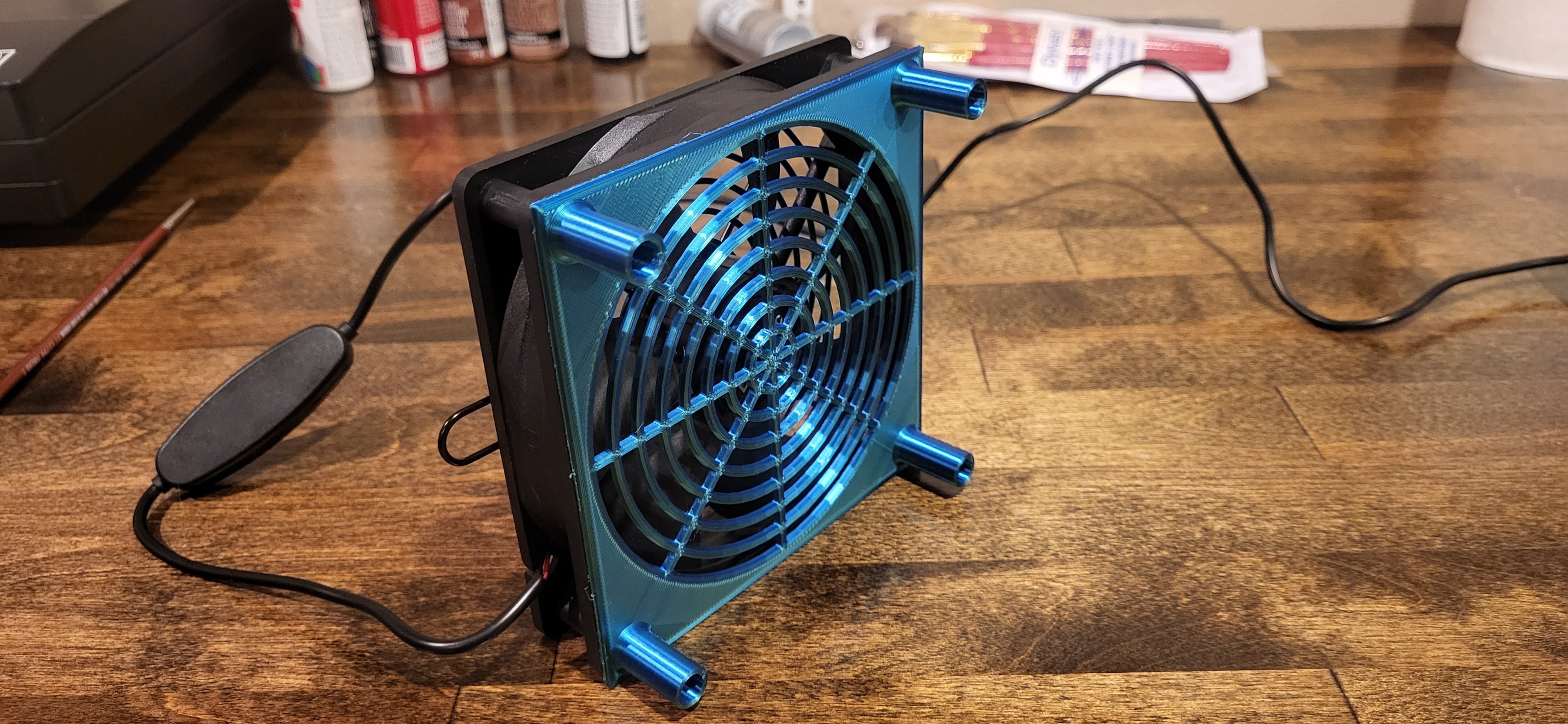3D print 120mm Fan Grille and Stand・Cults
