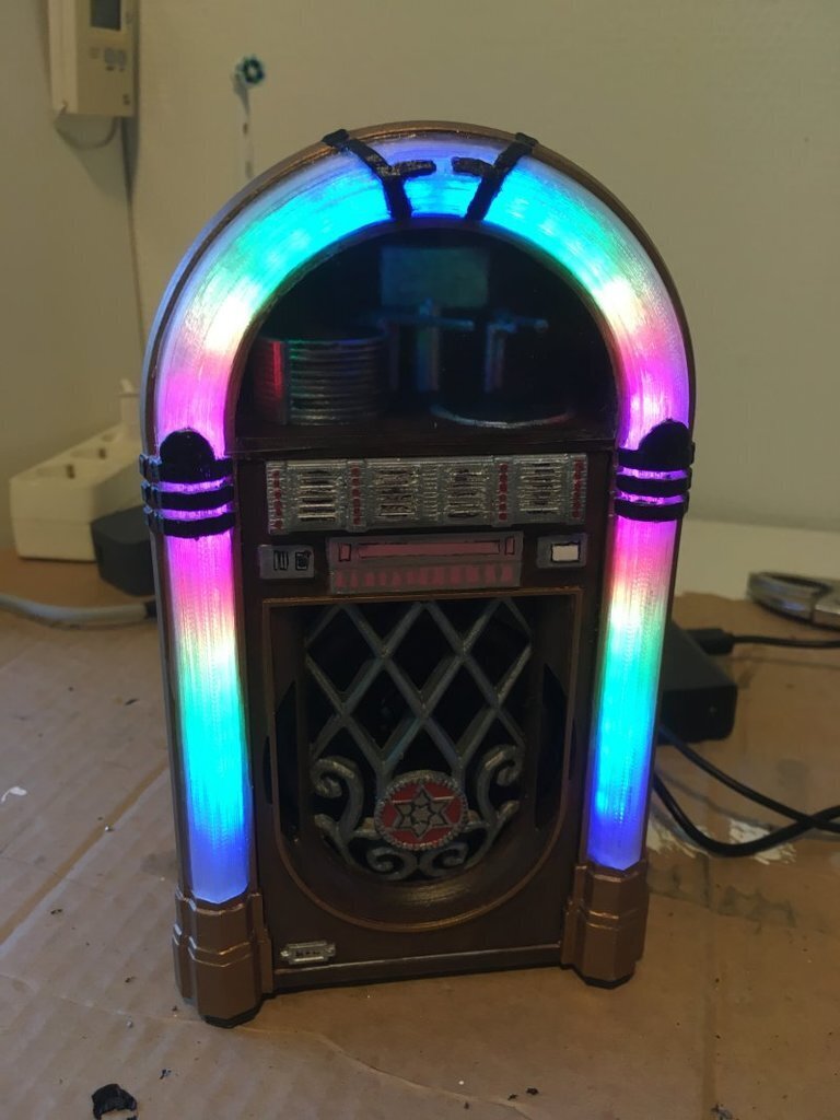 🎵 Jukebox with Neopixel Lights・Free 3D File for ・Cults