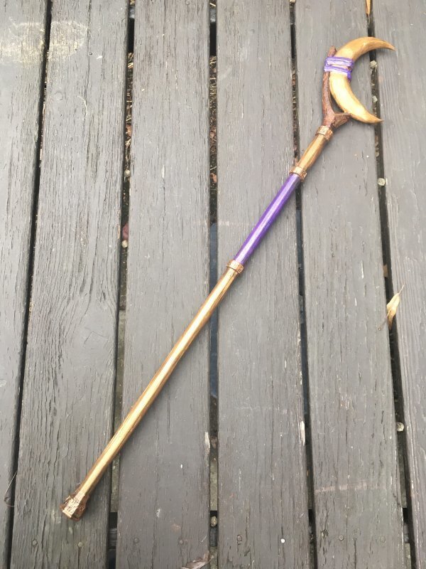 🌙 Khajiiti Moon Staff 70 cm・Free STL File for 3D printing・Cults