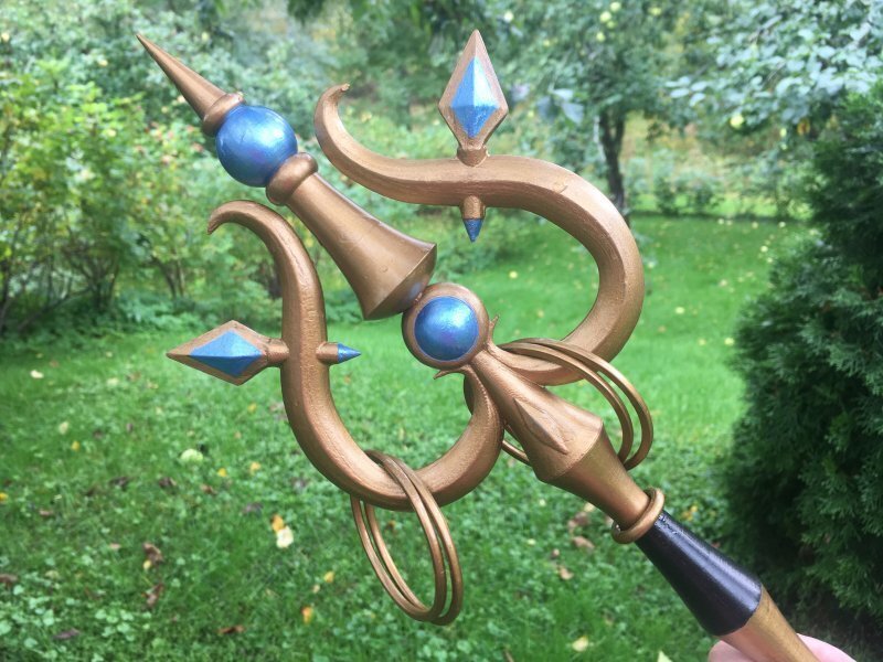 🎭 Priestess' Staff 70 cm・Free 3D File for ・Cults