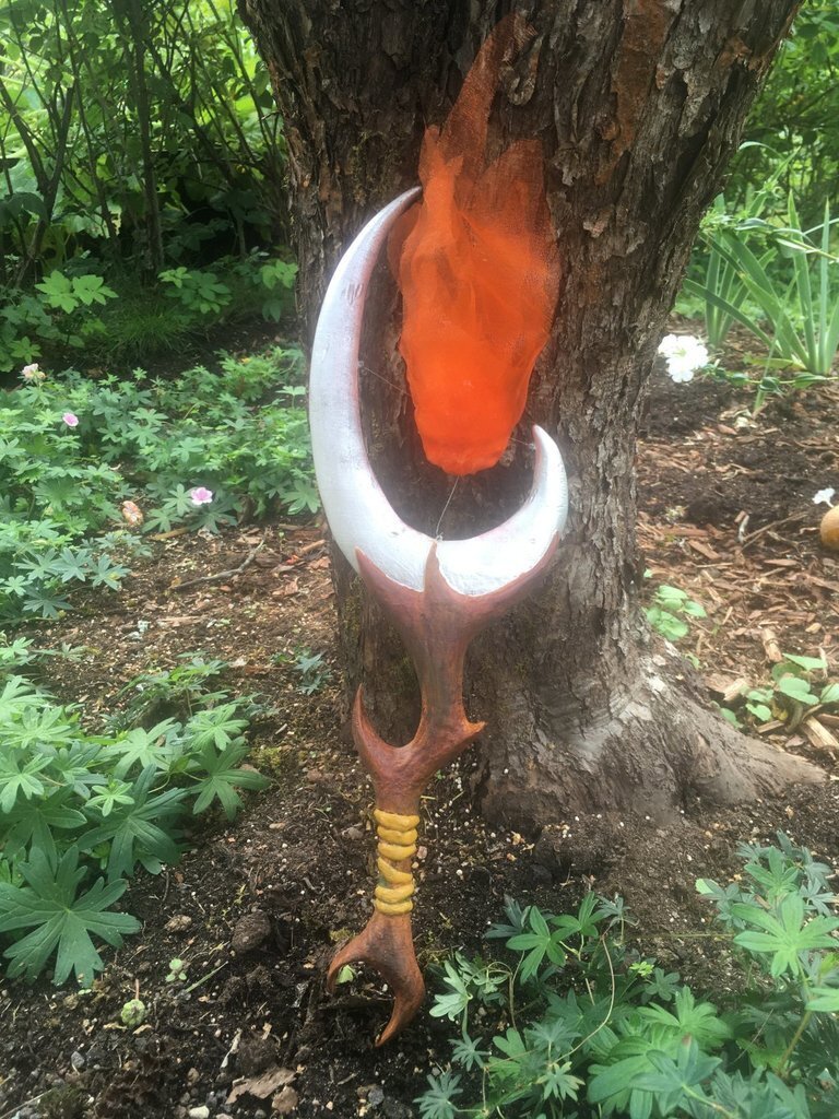 🧝 Elven Staff (opt. Flame) 45 cm・Free 3D File for ・Cults