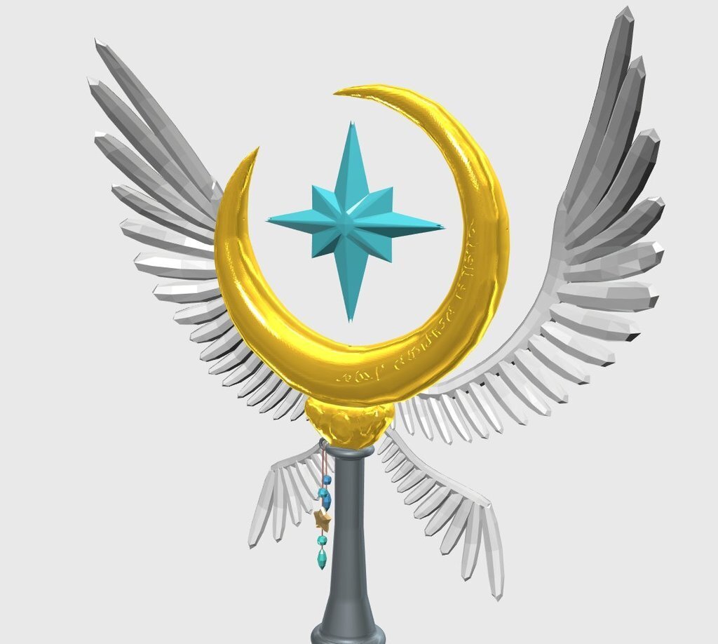🪄 Magic of the Heavens - White Mage Staff・Free STL File for 3D printing ...