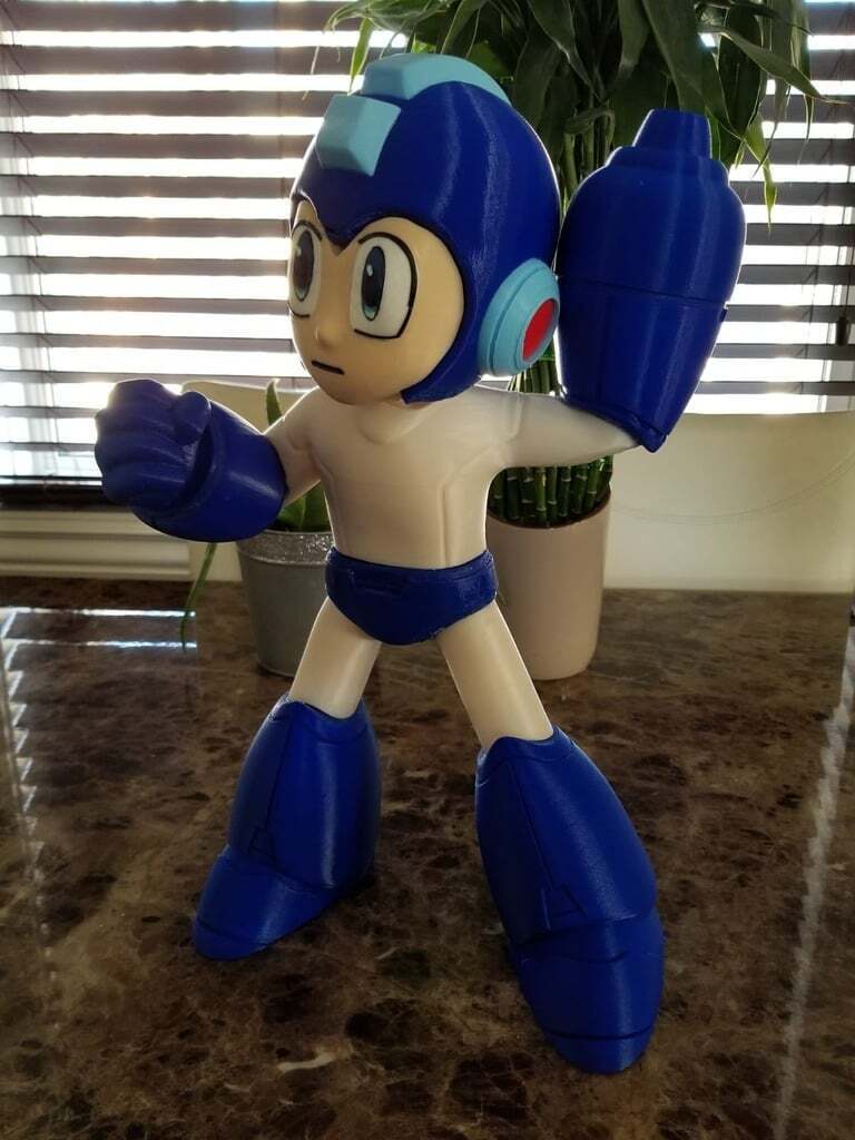 3D printed Mega Man! Each Color is a Separate STL!・Cults