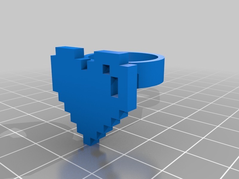 Free 3d File Customizable Pixel Art Ring Design Your Own 🎨 ・3d Print