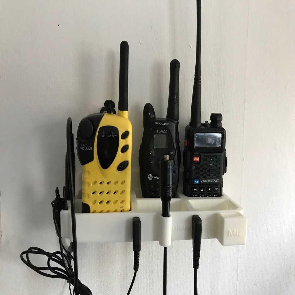 📻 Ham Radio Station with Accessories Baofeng BF-f8+ (Uv-5R)・ STL File ...