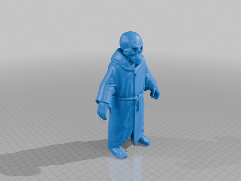 💀 Skull Monk・Free 3D File for ・Cults