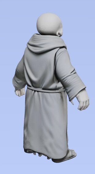 💀 Skull Monk・Free 3D File for ・Cults