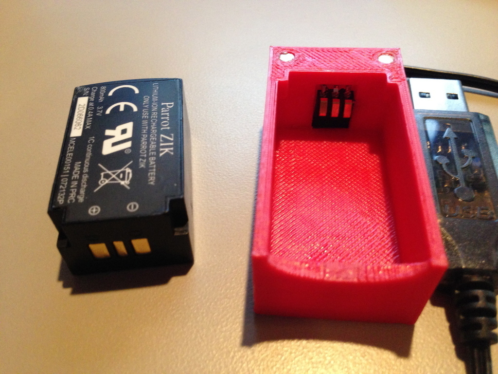 🦜 Parrot Zik Spare battery charger.・Free 3D File for ・Cults