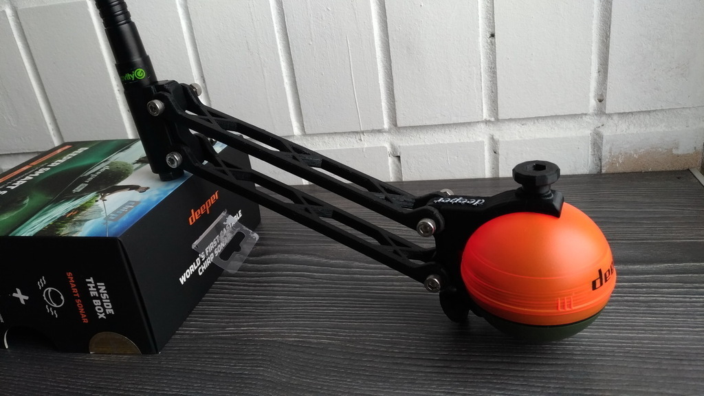 👽 Deeper Sonar Mount, Deeper Echo Sounder Mount・ STL File for ・Cults