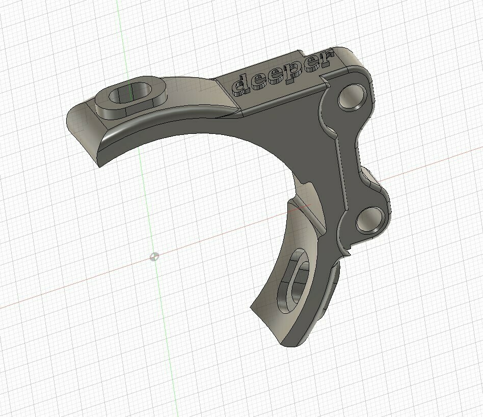 👽 Deeper Sonar Mount, Deeper Echo Sounder Mount・ STL File for ・Cults