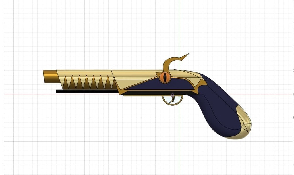 🔫 Blitzo's Gun Helluva Boss・ STL File for ・Cults