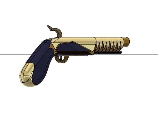 🔫 Blitzo's Gun Helluva Boss・ STL File for ・Cults