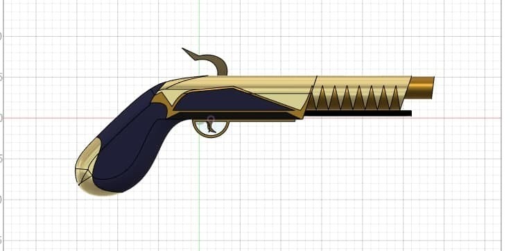 🔫 Blitzo's Gun Helluva Boss・ STL File for ・Cults