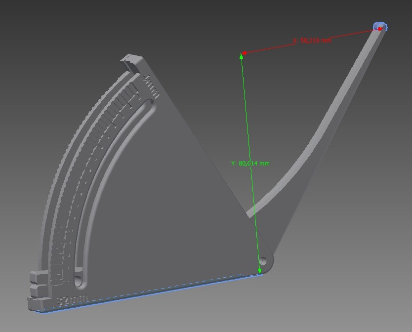 🚁 Ride hight gauge・Free 3D File for ・Cults