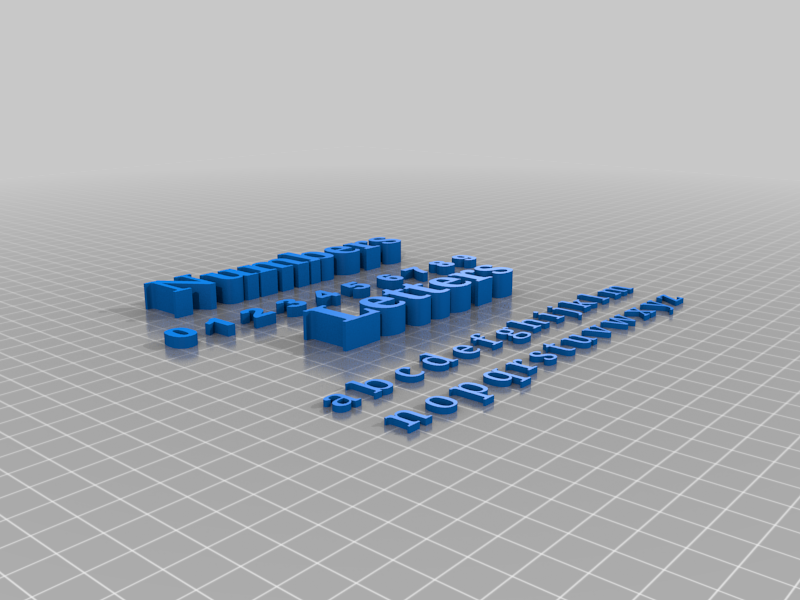 Free 3D file Number and Letters 🔢 ・3D print object to download・Cults