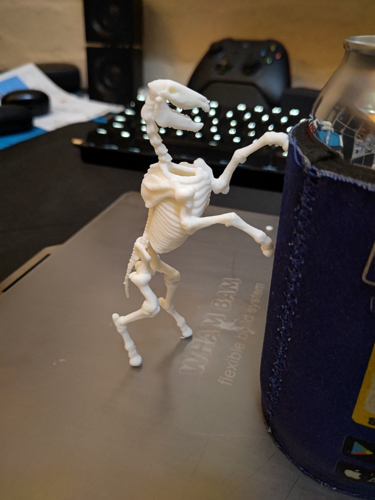 💀 Undead Skeleton Horse - Tabletop Miniature (Pre-Supported)・3D Print・Cults
