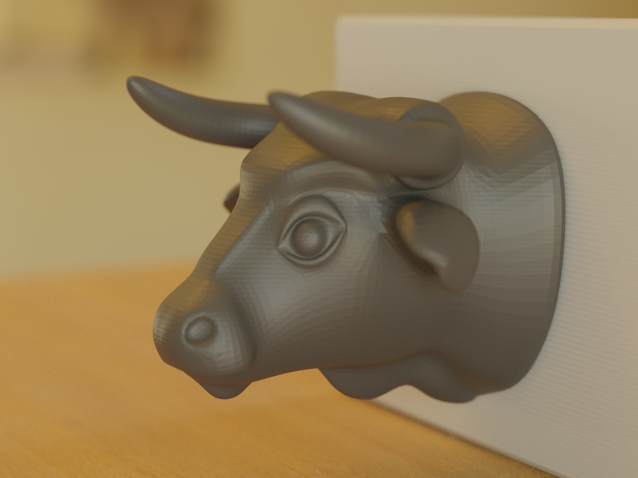 STL file bull head statue [HIGH-POLY] 🐂 ・Model to download and 3D print ...