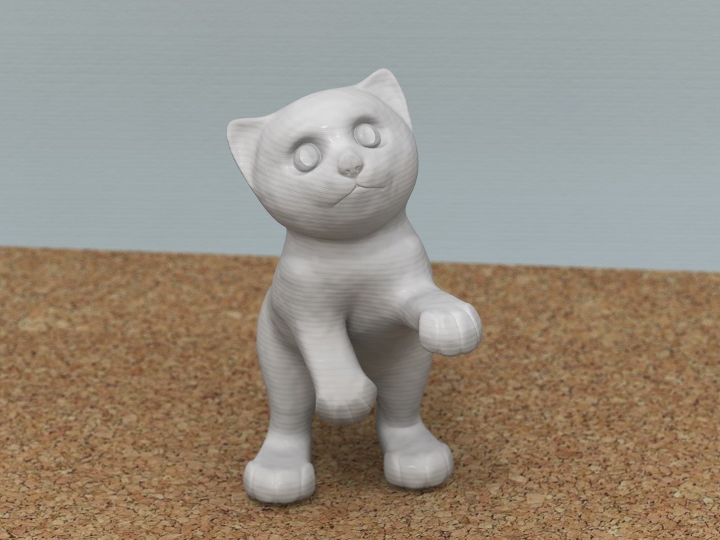 Free STL file standing cat 🐱 ・3D print model to download・Cults