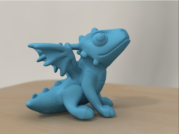 Free STL file cute dragon (remodeled) 🐉 ・3D printing design to download ...