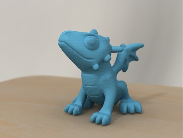 Free STL file cute dragon (remodeled) 🐉 ・3D printing design to download ...